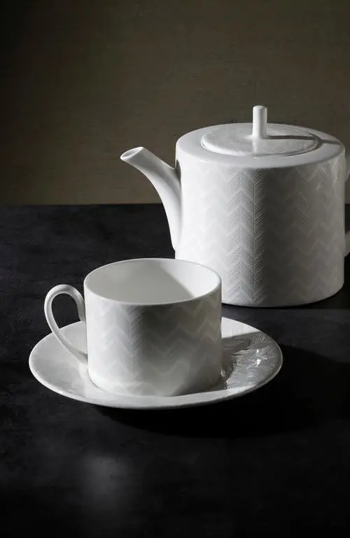 MISSONI HOME TABLEWARE Tea Cup & Saucer Zig Zag Set Of 6