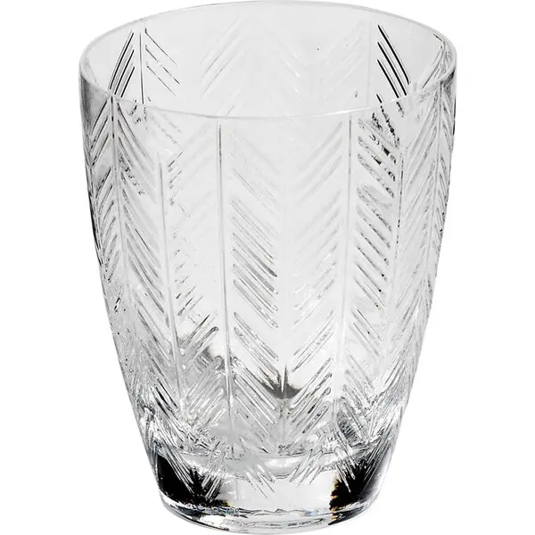 MISSONI HOME TABLEWARE Water Glass Zig Zag Set Of 6 Transparent 11.8 Oz, Diam. 3.3 - No Color