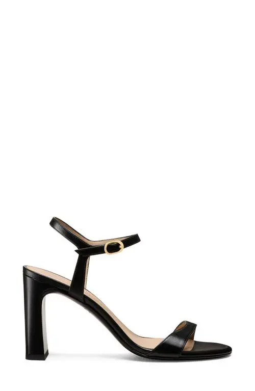 STUART WEITZMAN Babette Ankle Strap Sandal - Black