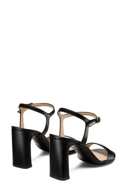 STUART WEITZMAN Babette Ankle Strap Sandal - Black