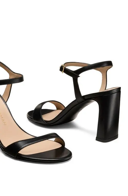 STUART WEITZMAN Babette Ankle Strap Sandal - Black