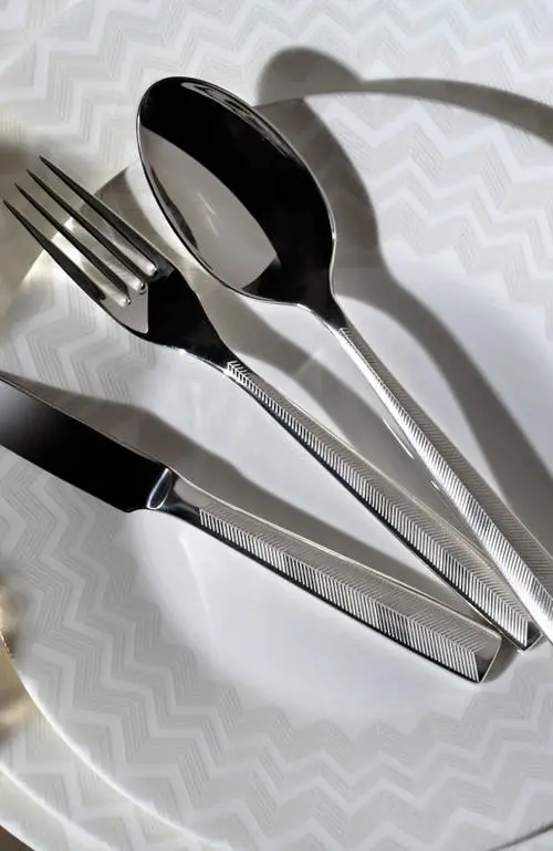 MISSONI HOME TABLEWARE Table Spoons Zig Zag Set Of 6 Steel L 7