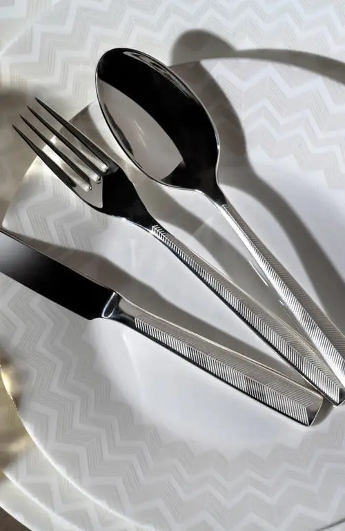 MISSONI HOME TABLEWARE Table Forks Zig Zag Set Of 6 Steel L 8