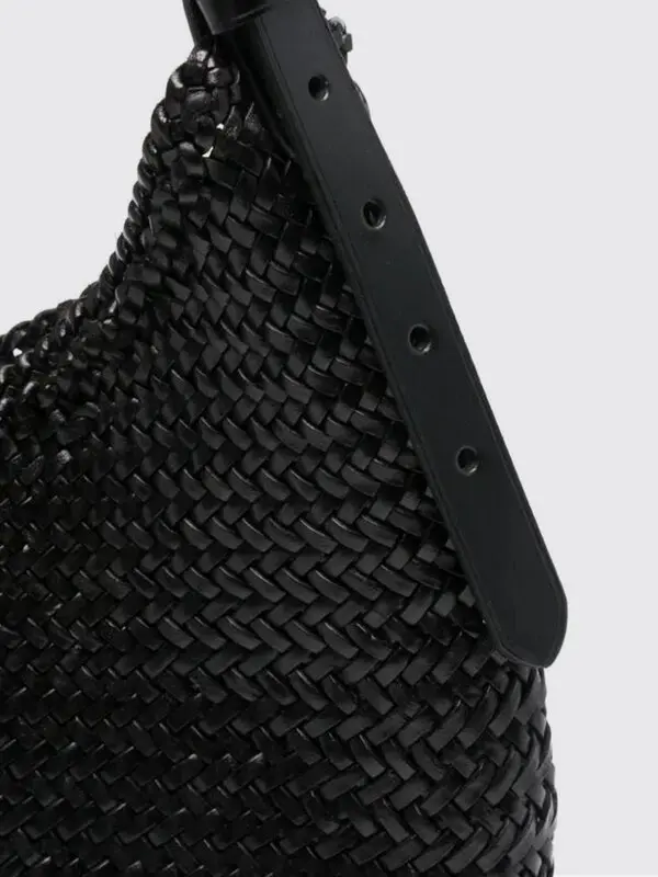 Dragon Diffusion Mezza Luna Woven Leather Bag