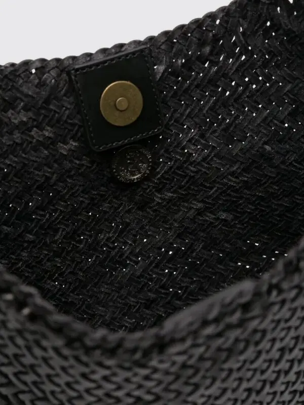 Dragon Diffusion Mezza Luna Woven Leather Bag