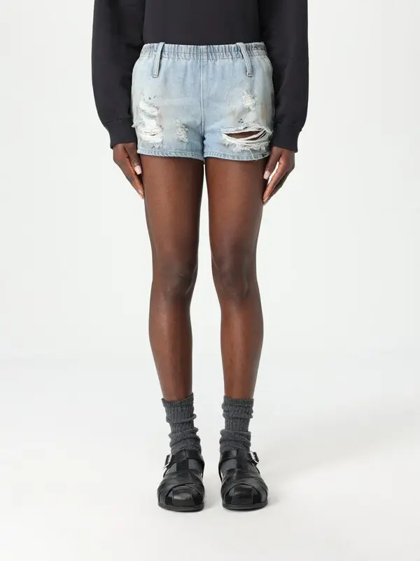 MAISON MARGIELA Distressed Denim Shorts - Blue