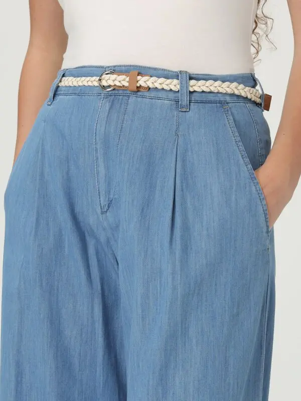 Liu Jo Wide Leg Jeans With Pleats