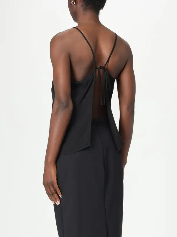 TWINSET Draped Top - Black