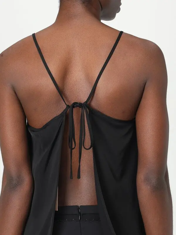 TWINSET Draped Top - Black