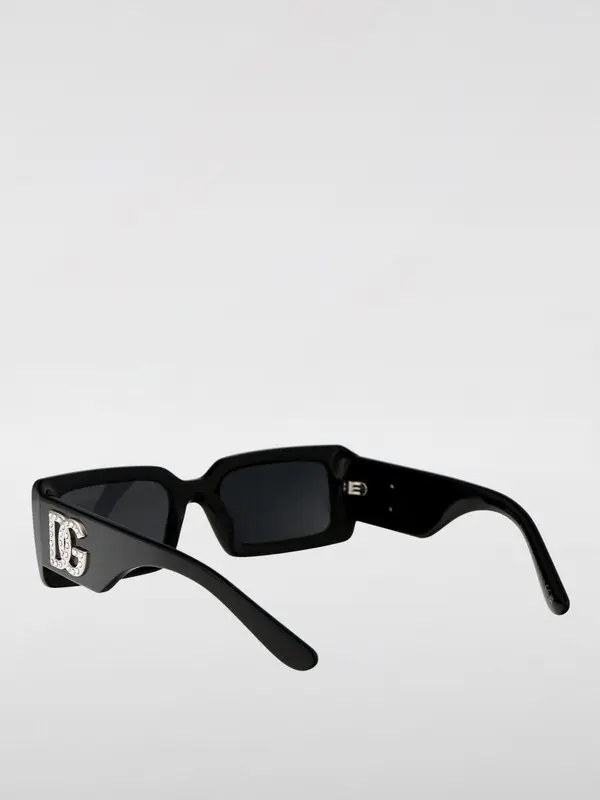 Dolce & Gabbana Rectangle D-frame Sunglasses - Black 1