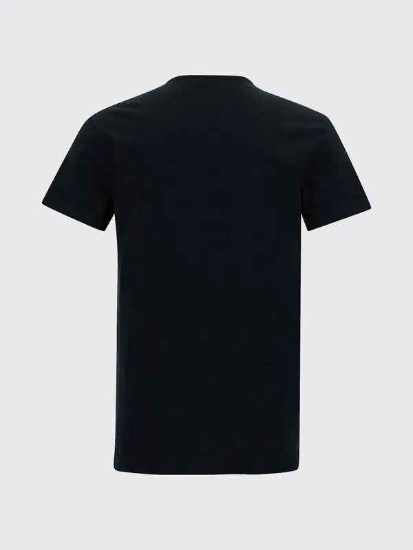 Versace Short-sleeved Slim Fit T-shirt In Cotton With Medusa Logo