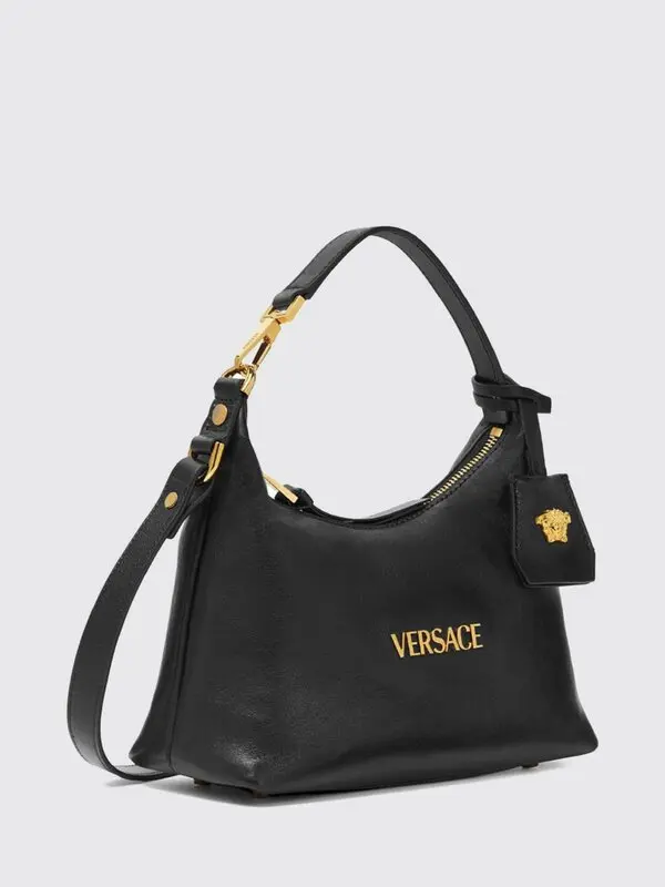 Versace Leather Mini Bag - Black
