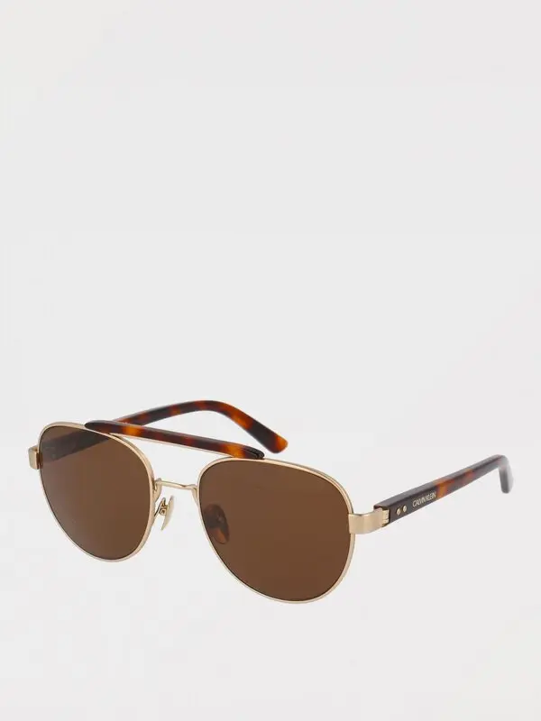Calvin Klein Aviator Sunglasses - Brown