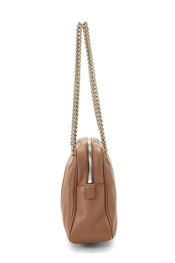Gucci Leather Soho Chain Shoulder Bag - Brown