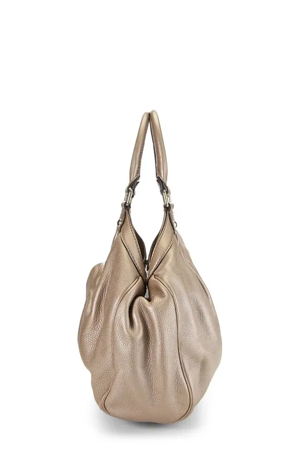 Gucci Metallic Leather Sukey Tote