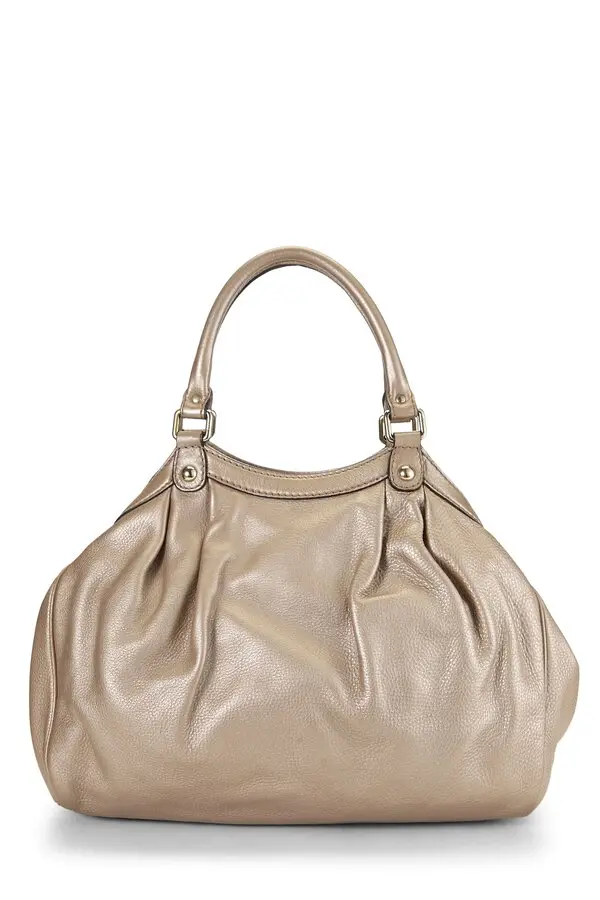 Gucci Metallic Leather Sukey Tote