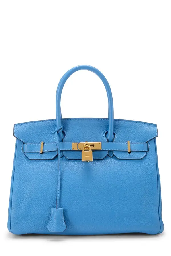 Hermès Paradise Clemence Birkin 30 - Blue Paradise