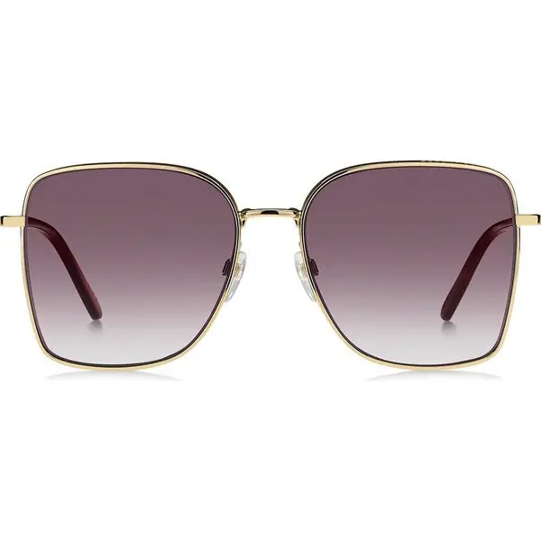 Marc Jacobs 58mm Square Full Rim Sunglasses - Gold Violet