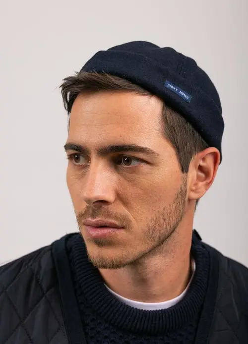 Saint James Marin Miki Watch Cap - Navy