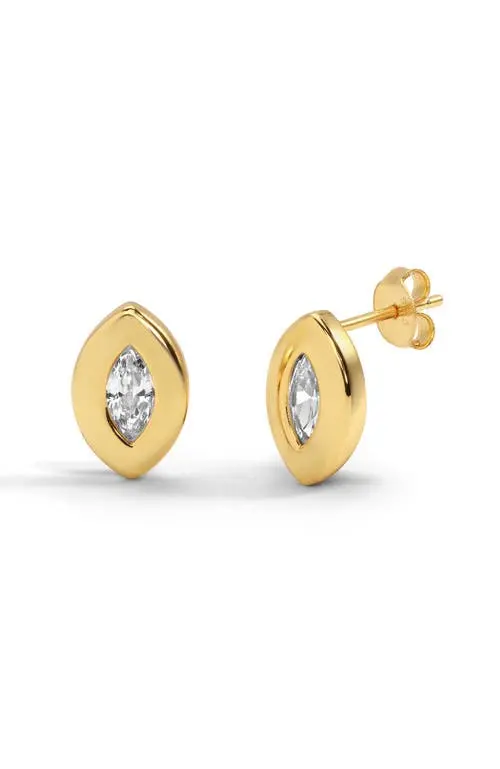 MAZIN JEWELS Marquise Stud Earrings