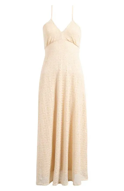 Vero Moda Maya Lace Sleeveless Maxi Dress In Birch - 50% Off | Editorialist