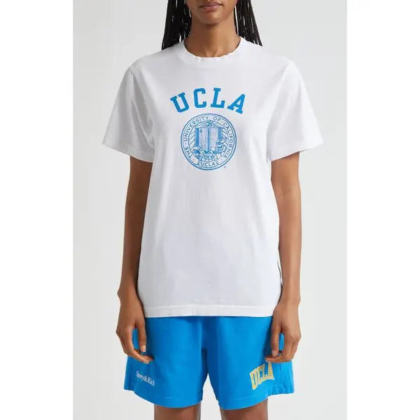 SPORTY & RICH Ucla Crest Graphic T-shirt - White