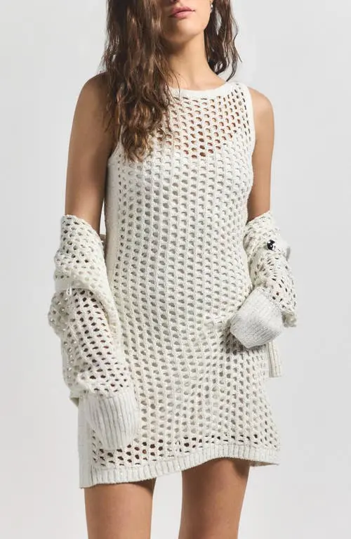 Derek Lam 10 Crosby Lais Sequin Crochet Minidress - White