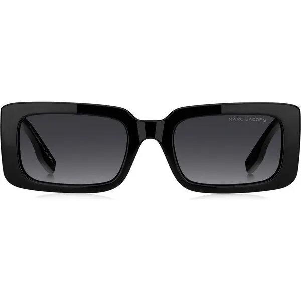 Marc Jacobs 53mm Rectangular Sunglasses - Black