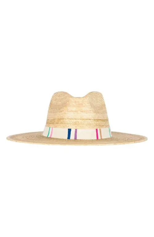 SUNSHINE TIENDA Irma Palm Straw Sun Hat - Beige Multi