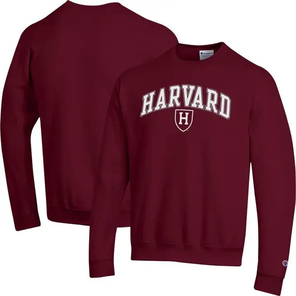 Champion Harvard Arch Over Logo Pullover Sweatshirt