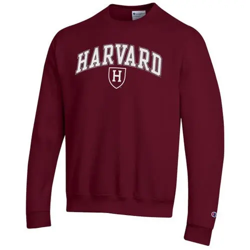 Champion Harvard Arch Over Logo Pullover Sweatshirt