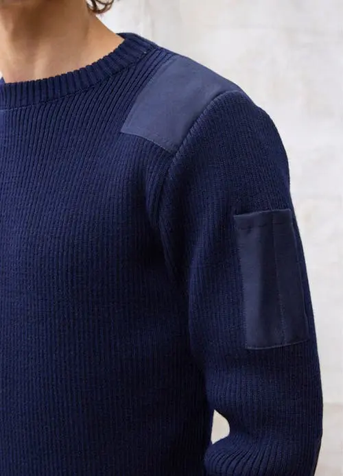 Saint James Condor Ii Breton Sweater With Canvas Patches