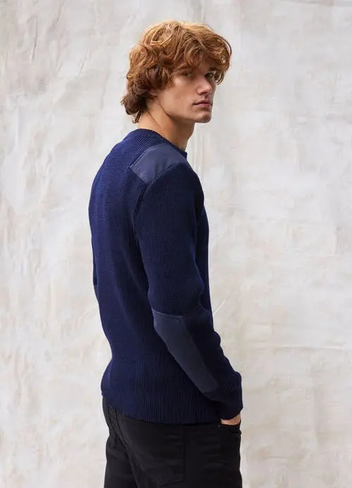 Saint James Condor Ii Breton Sweater With Canvas Patches