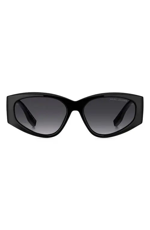 Marc Jacobs 56mm Cat Eye Sunglasses - Black