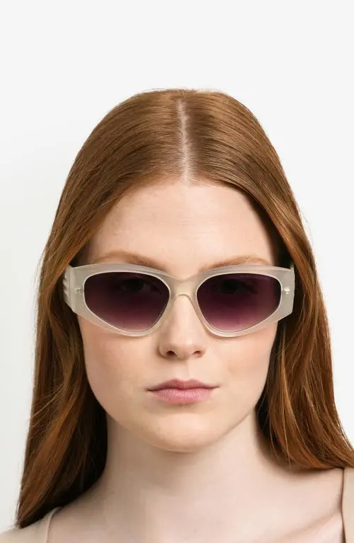 Marc Jacobs 56mm Cat Eye Sunglasses - Matte Crystal