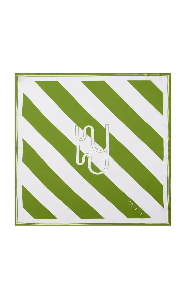 YAITTE Exclusive Silk Scarf - Green