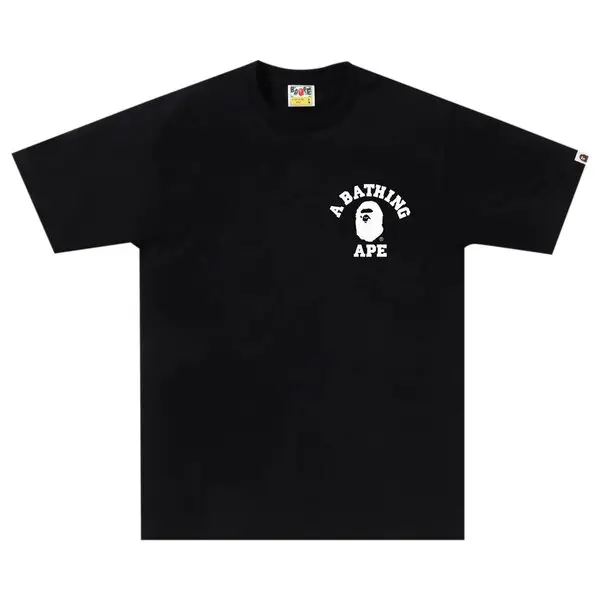 A BATHING APE Abc Camo College Ats Tee - Black
