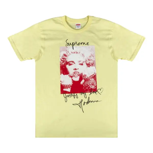 Supreme Madonna T-shirt 'pale - Yellow