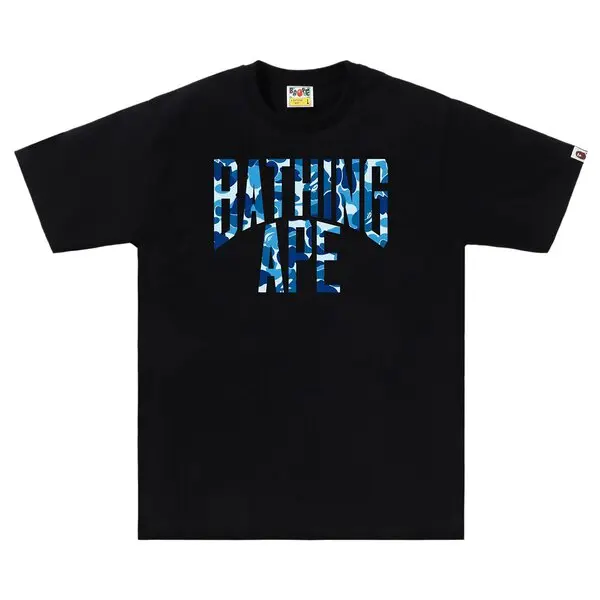A BATHING APE Abc Camo Nyc Logo Tee /blue - Black