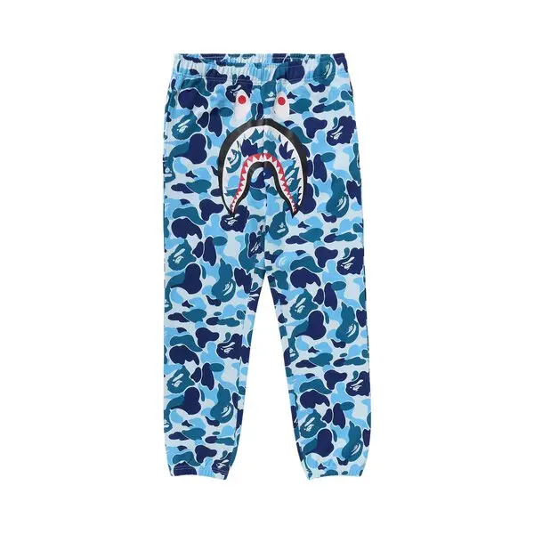 A BATHING APE Abc Camo Shark Regular Fit Sweatpants - Blue