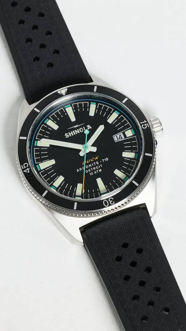 Shinola Duck 3hd Strap Watch - Black