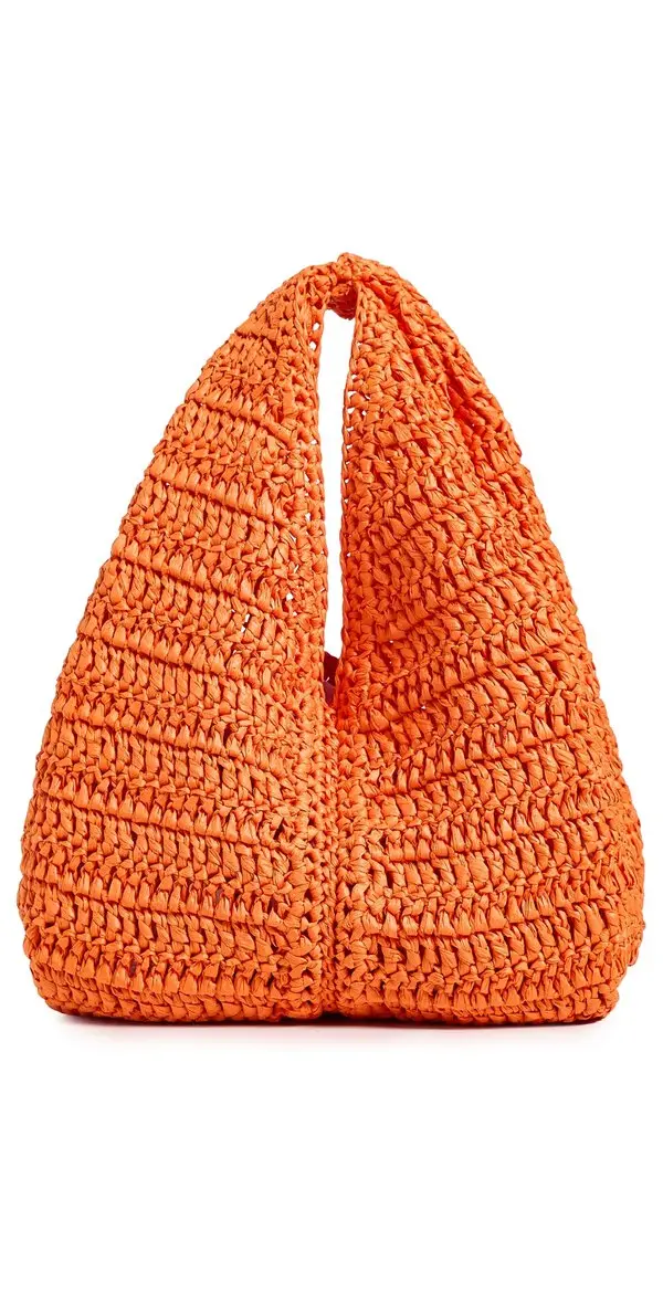 A.L.C. Simone Raffia Handheld Bag - Persimmon