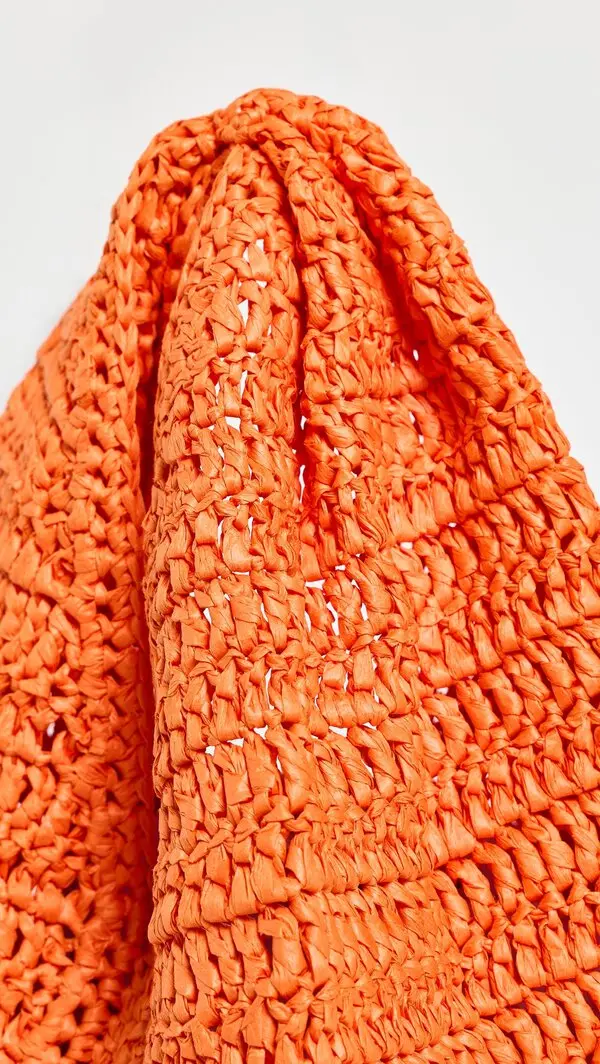 A.L.C. Simone Raffia Handheld Bag - Persimmon