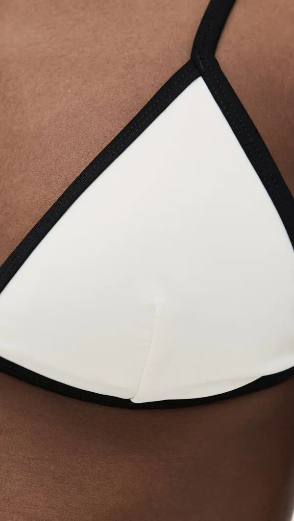 Good American Compression Perfect Fit Bikini Top - Cloud White