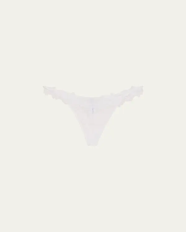 Lise Charmel Source Beaute Embroidered Tulle Thong