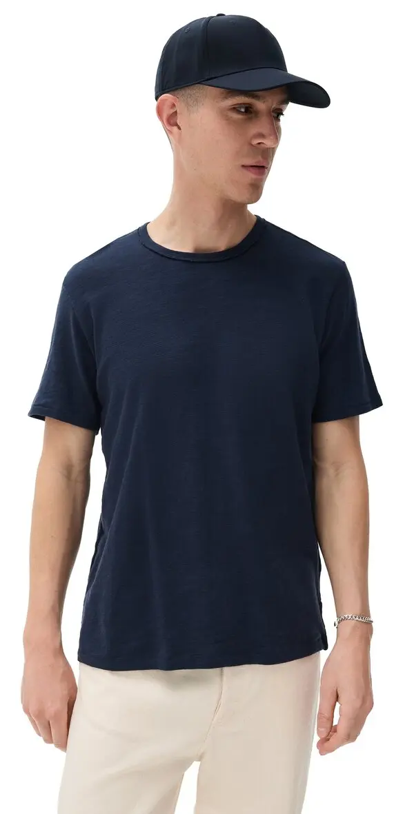 Rag & Bone Classic Flame Tee - Navy