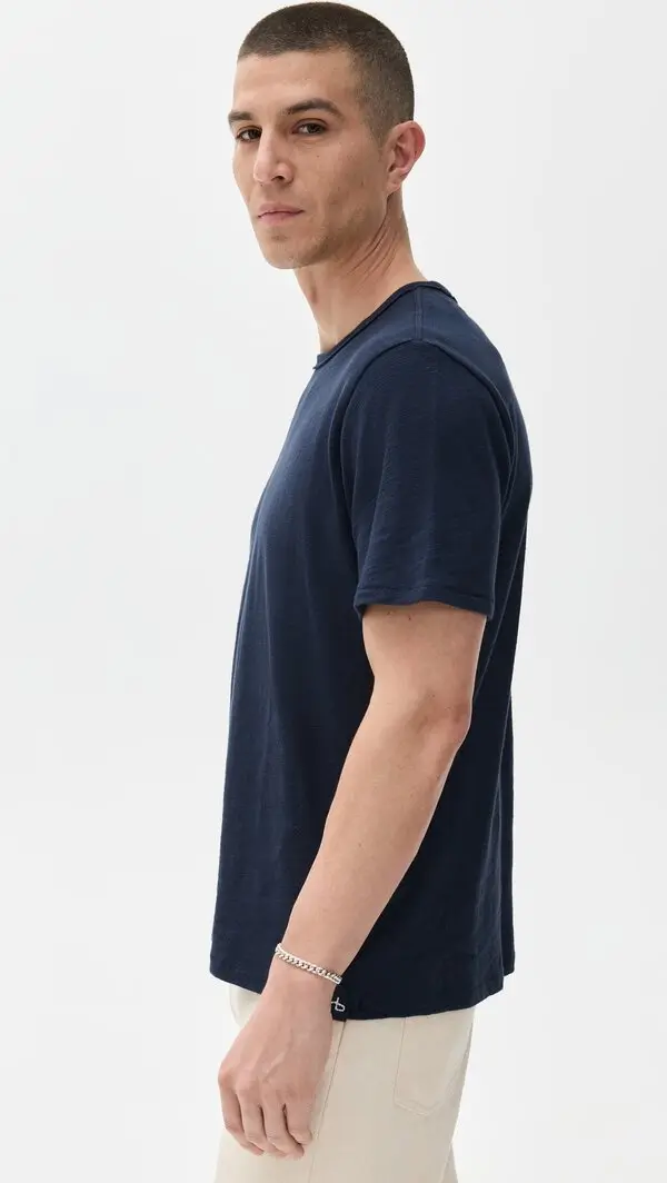 Rag & Bone Classic Flame Tee - Navy