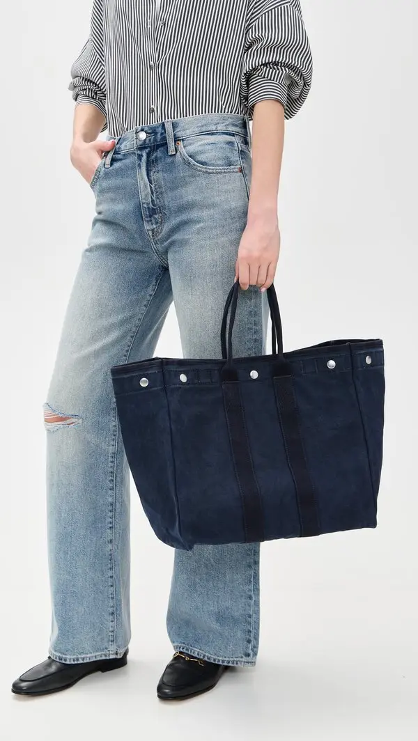 ALEX MILL Canvas Tote Bag - Navy