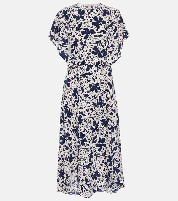 Stella McCartney Floral Silk Midi Dress - Multicoloured