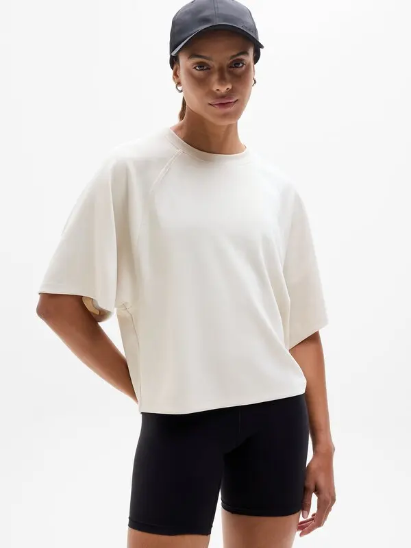 Athleta Seasoft Tee - Bone